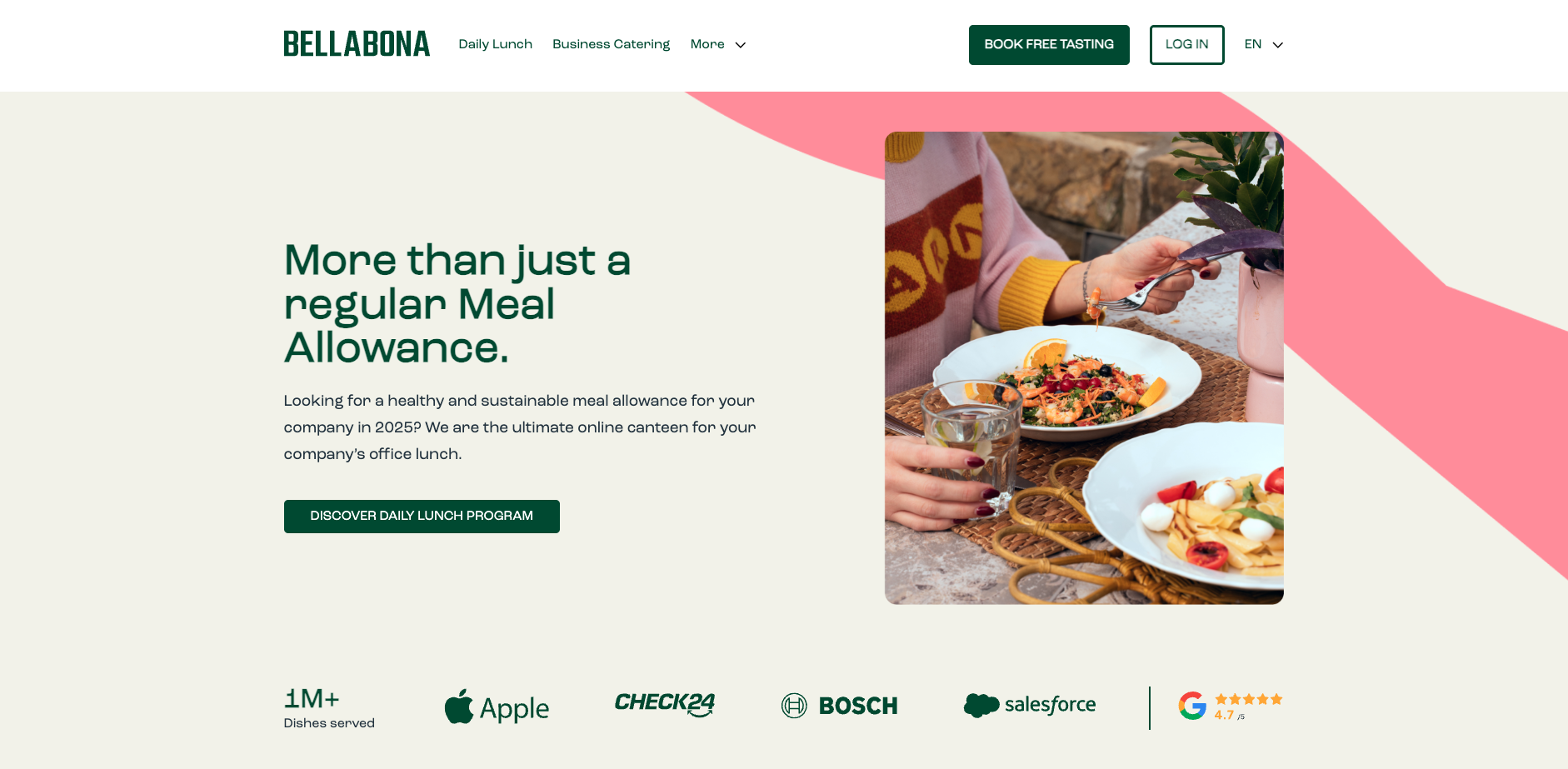 Tägliches Mittagsprogramm für Arbeitgeber | Bella&Bona